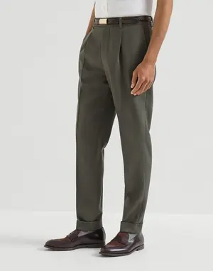 Brunello Cucinelli Virgin Wool Canvas Trousers