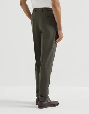 Brunello Cucinelli Virgin Wool Canvas Trousers