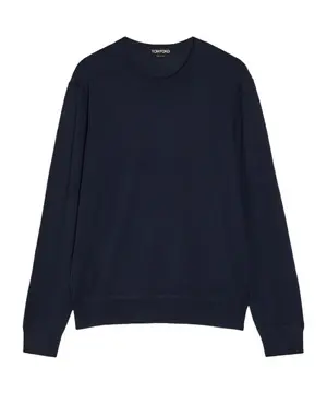 TOM FORD Crew-neck Wool Jumper - Black