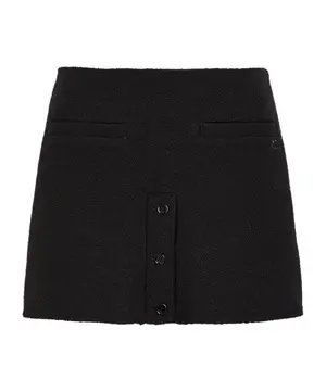 COURREGES Logo Embroidered Mini Skirt