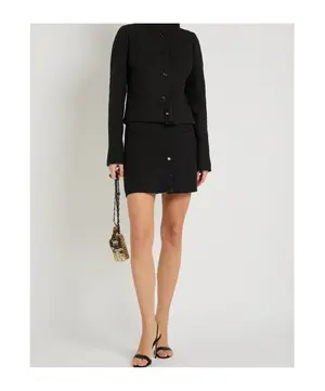 COURREGES Logo Embroidered Mini Skirt