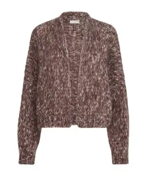 Brunello Cucinelli Malfilé Mohair Cardigan - Purple