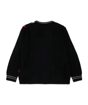 DIESEL® V-neck Argyle Knit Cardigan