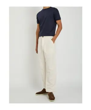 Brunello Cucinelli Relaxed Linen And Cotton-blend Trousers
