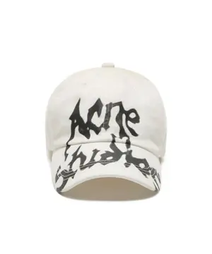 Acne Studios Logo Print Baseball Cap