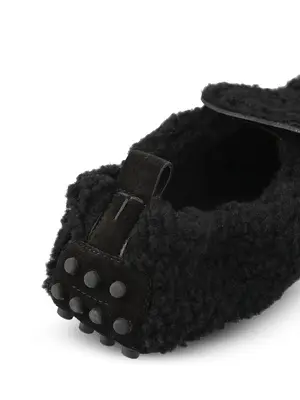 TOD'S Shearling Slip-on Loafers