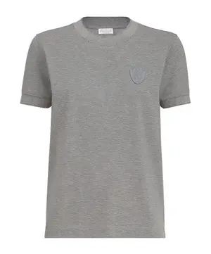 Brunello Cucinelli Logo T-shirts For Women
