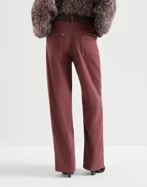 Brunello Cucinelli Monili Embellished Denim Trousers - Red