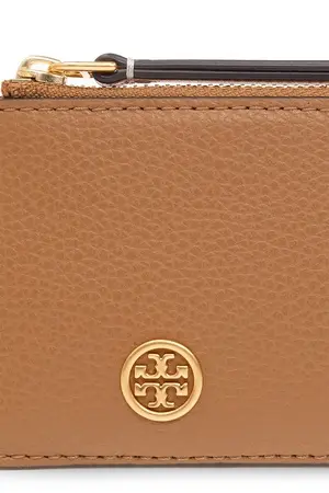Tory Burch Robinson Double-t Leather Cardholder