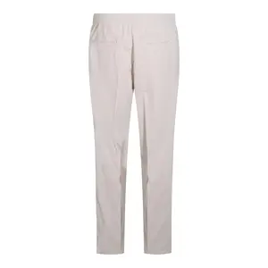 Brunello Cucinelli Garment-dyed Cotton Corduroy Trousers With Double Pleats - White