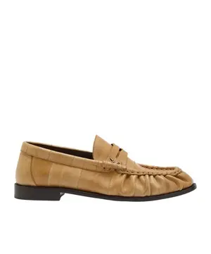 SAINT LAURENT Le Loafer 15 Eelskin Leather Loafers