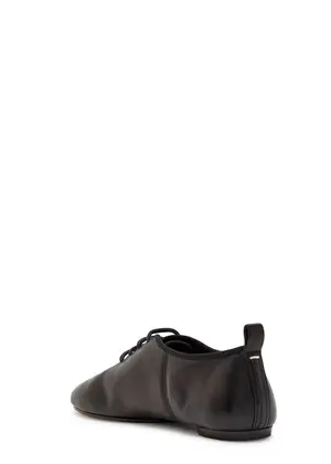 MAISON MARGIELA Tabi Lace-up Leather Ballet Flats