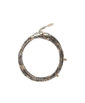 Brunello Cucinelli Multi-wound Bracelet - Silver