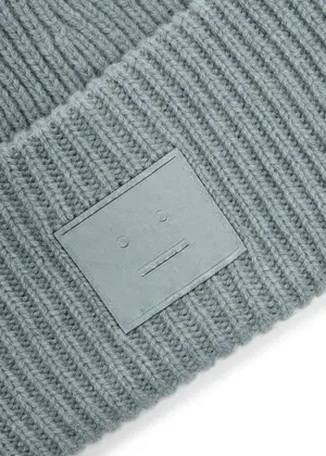 Acne Studios Pana Face Wool-blend Beanie - Gray