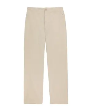 TOD'S Straight-leg Cotton-blend Trousers - Nude