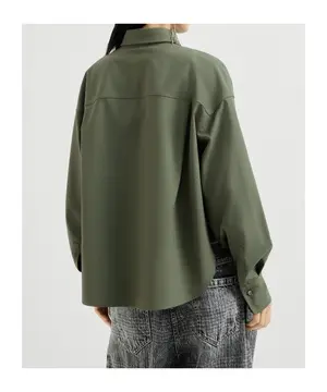 Brunello Cucinelli Tropical Luxury Wool Shirt