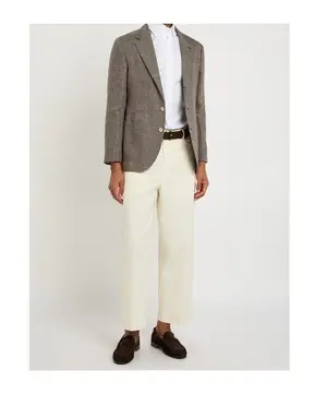 Brunello Cucinelli Houndstooth Linen Blazer