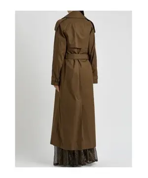 Saint Laurent Double-breasted Cotton-twill Trench Coat