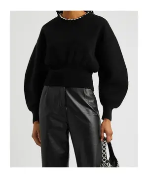 Alexander Wang Bead-embellished Wool-blend Jumper