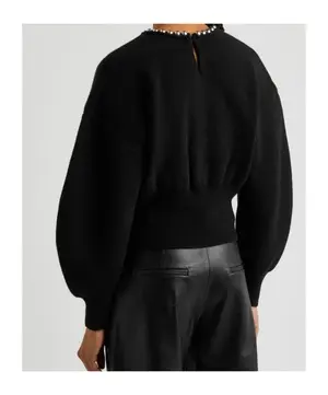 Alexander Wang Bead-embellished Wool-blend Jumper