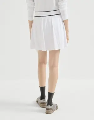 Brunello Cucinelli Stretch-cotton Piqué Mini Skirt