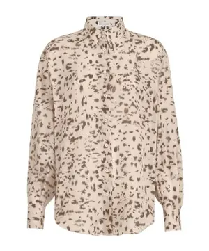 Brunello Cucinelli Lynx-print Monili-embellished Shirt