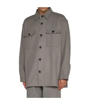 AMI Paris Long-sleeved Buttoned Shirt