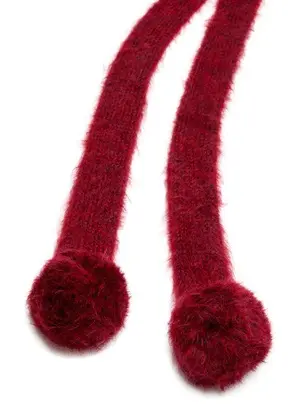 Acne Studios Pom-pom Brushed Mohair-blend Hood