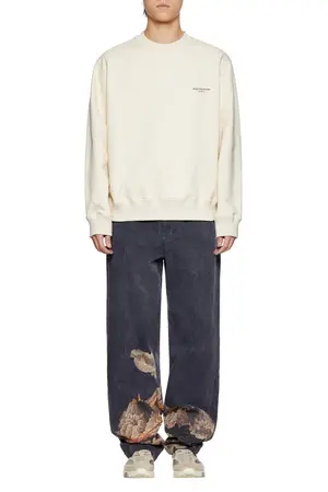 WOOYOUNGMI Round Collar Long Sleeve Sweater