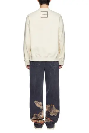 WOOYOUNGMI Round Collar Long Sleeve Sweater