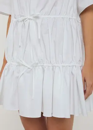 Alaïa Brushed Cotton-poplin Mini Dress