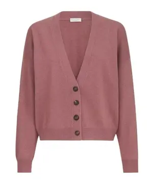 Brunello Cucinelli Cashmere Cardigan With Monili Embellishments