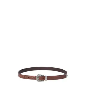 Brunello Cucinelli Alligator Detailed Buckle And Tip Belt - Cigar