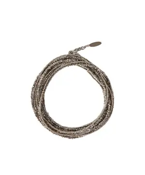 Brunello Cucinelli Wrapped Bracelet - Silver