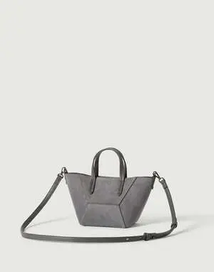 Brunello Cucinelli Bc Duo Mini Bag In Suede With Monili