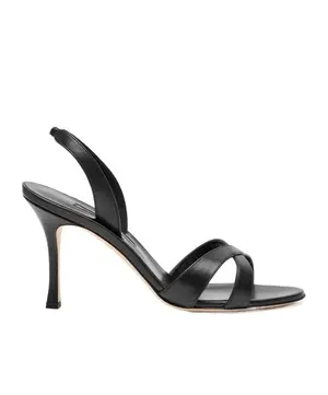 MANOLO BLAHNIK Callasli 90 Leather Slingback Sandals