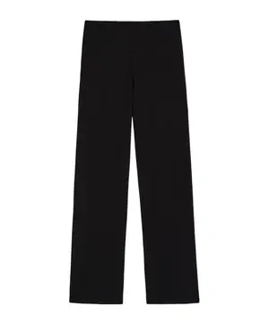 REFORMATION Gale Straight-leg Crepe Trousers - Black