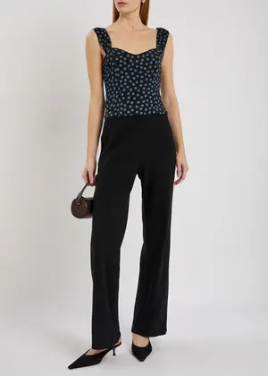 REFORMATION Gale Straight-leg Crepe Trousers