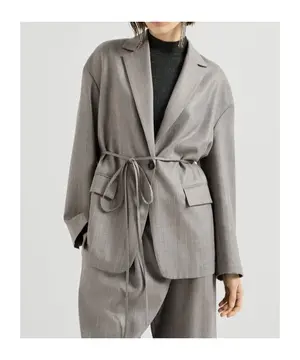 Brunello Cucinelli Sparkling Virgin-wool Pinstripe Blazer With Monili