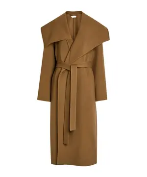 J.W.ANDERSON Belted Wool And Cashmere-blend Trench Coat - Brown