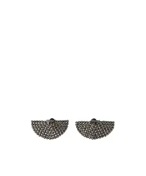Brunello Cucinelli Sterling Silver Earrings - Black
