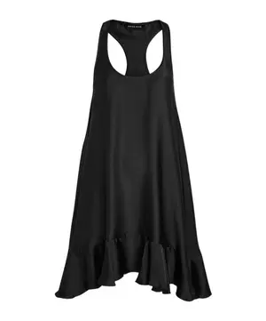 ANINE BING Lilith Silk-blend Mini Dress