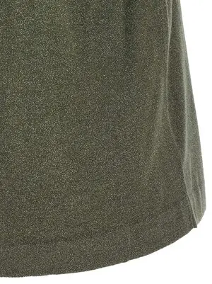 Brunello Cucinelli Sparkling Cashmere And Silk Lightweight Knit T-shirt - Origano
