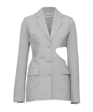 LOW CLASSIC Long-sleeved Suit Coat - Gray