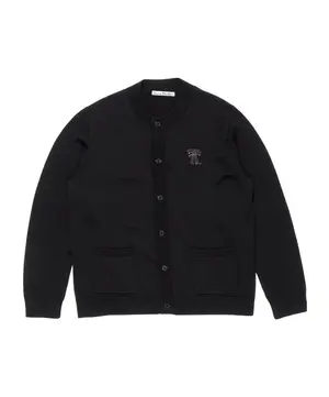 Acne Studios Ribbed Button-up Cardigan - Black