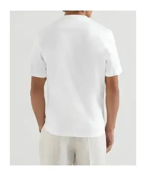Brunello Cucinelli Cotton Jersey T-shirt With Piping