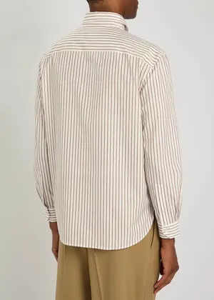 Saint Laurent Striped Cotton-poplin Shirt