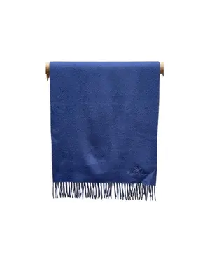 Loro Piana Cashmere Fringed Scarf - Blue