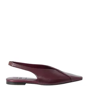 Brunello Cucinelli Calfskin Slingback Flats - Deep Fuchsia