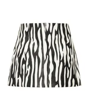 Coperni Zebra Print Miniskirt